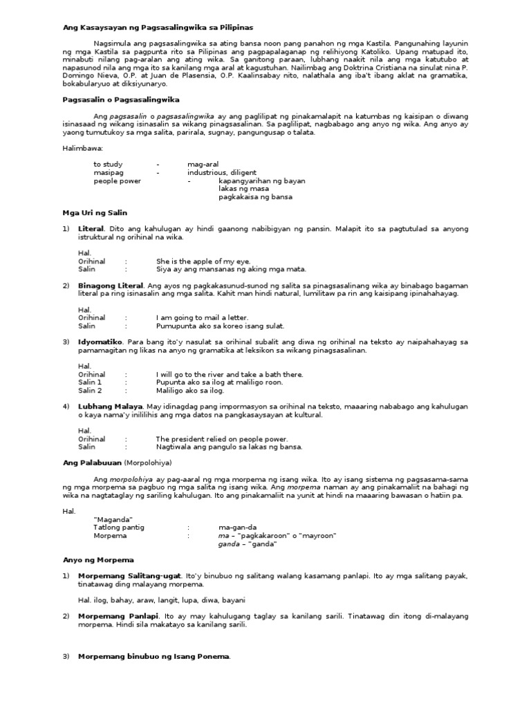 Filipino | PDF