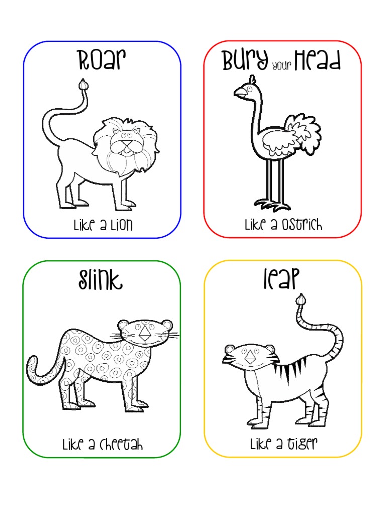 Animal Movement Actions for Kids | PDF
