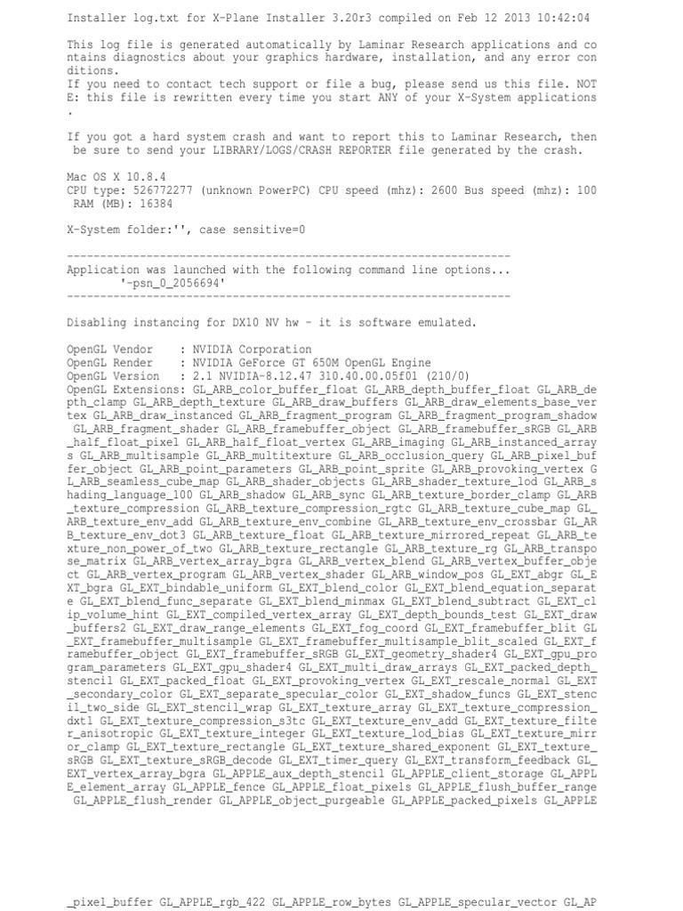 X-Plane Installer Log | PDF | Jet Engine | Turbocharger