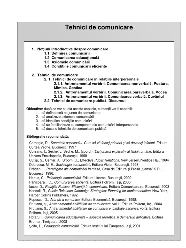 Comunicarea | PDF