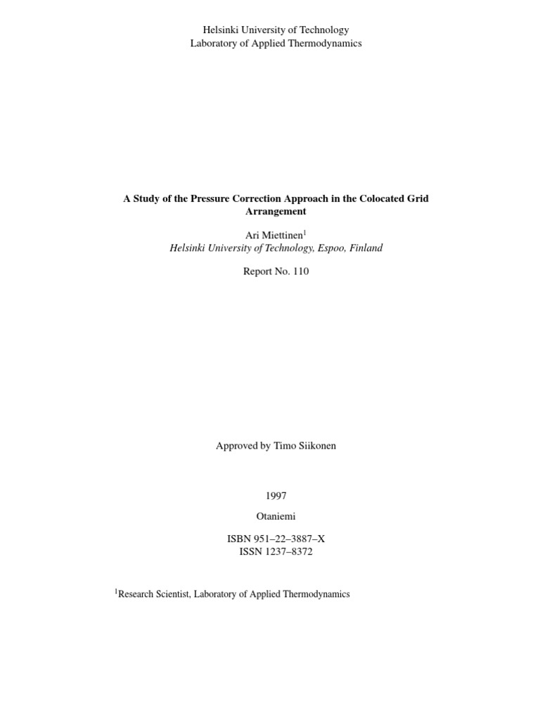 Report Simple Collocated Incompressible Flow Pdf Computational Fluid Dynamics Navier