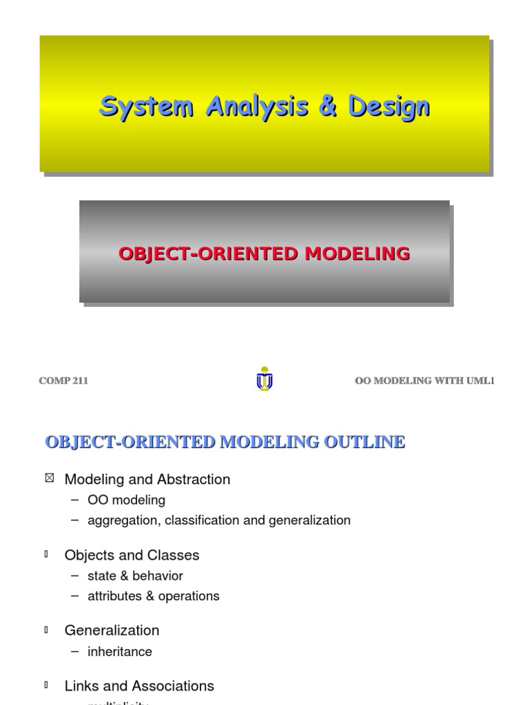 System Analysis And Design System Analysis And Design Pdf Object Oriented Programming Class 0387