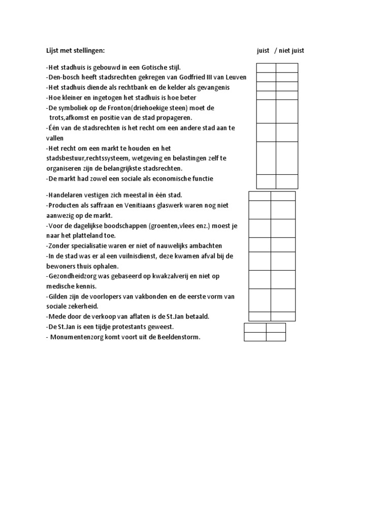 Lijst Met Stellingen Docenten Handleiding en Begrippen Soc Econ | PDF