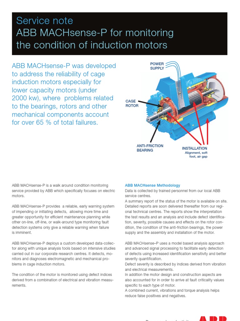 Service Note - ABB MACHsense-P | PDF | Bearing (Mechanical ...