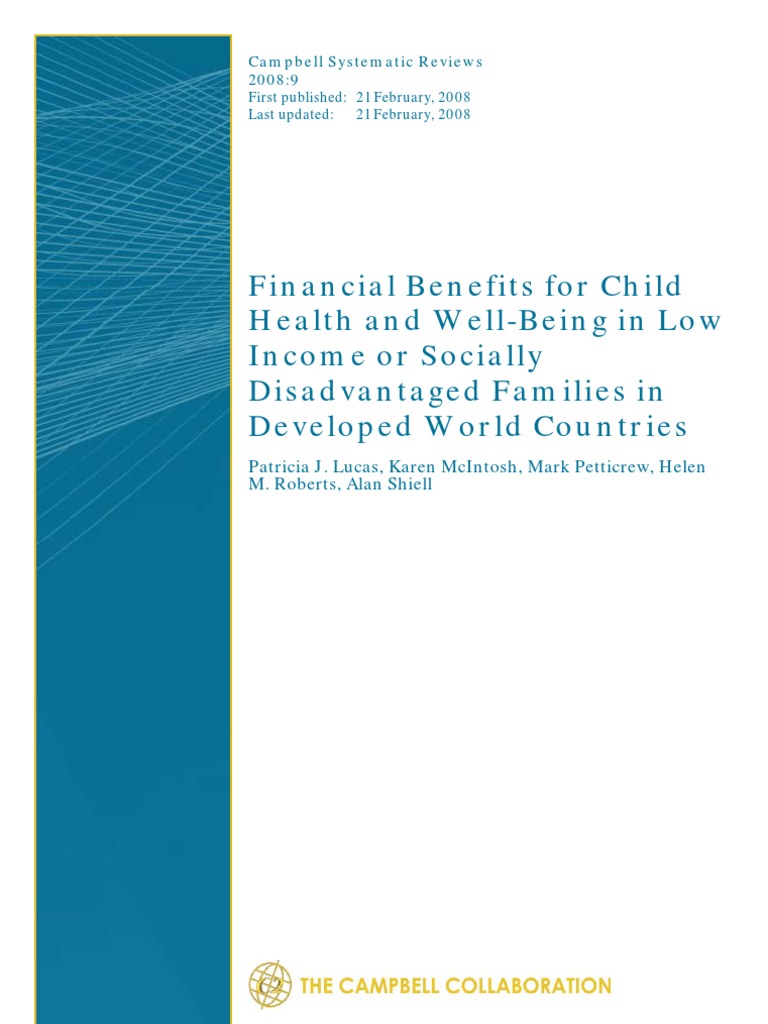 Lucas - Financial Benefits For Child Health and Well-Being in Low ...