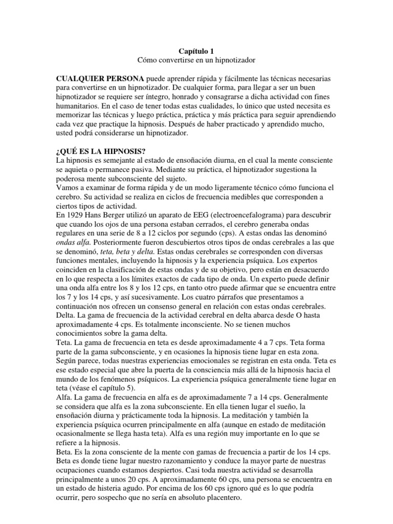 Hipnosis Pdf Hipnosis Mente