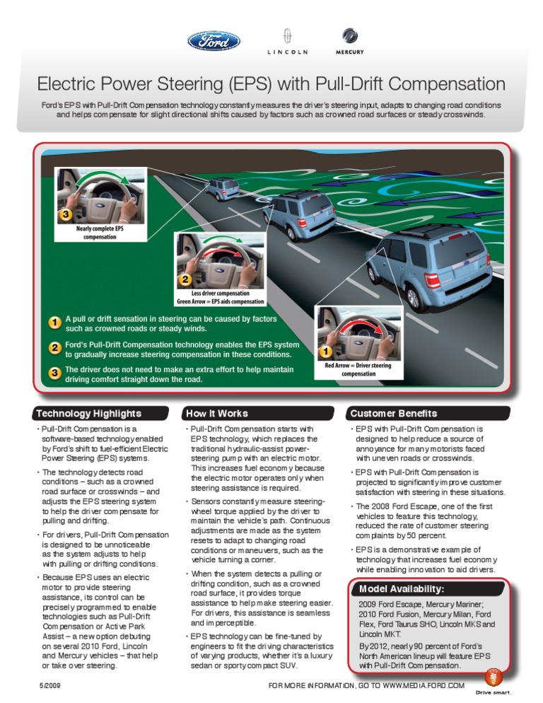 Electric Power Steering (EPS) With Pull-Drift Compensation | PDF ...