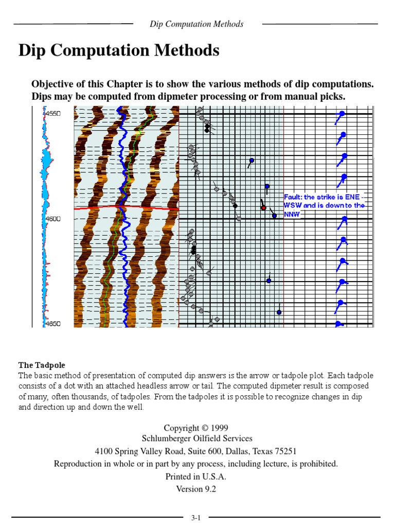 Dip Computation Methods | PDF | Correlation And Dependence | Angle