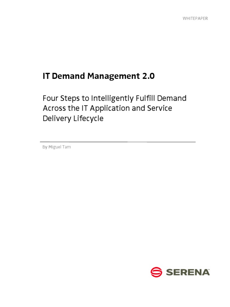 IT Demand Management 2.0 Whitepaper | PDF | Strategic Management ...