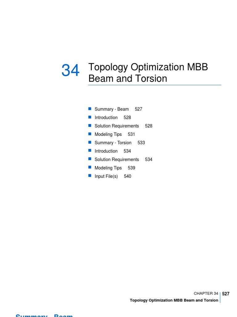 Topology Optimization MBB Beam and Torsion | PDF | Mathematical ...
