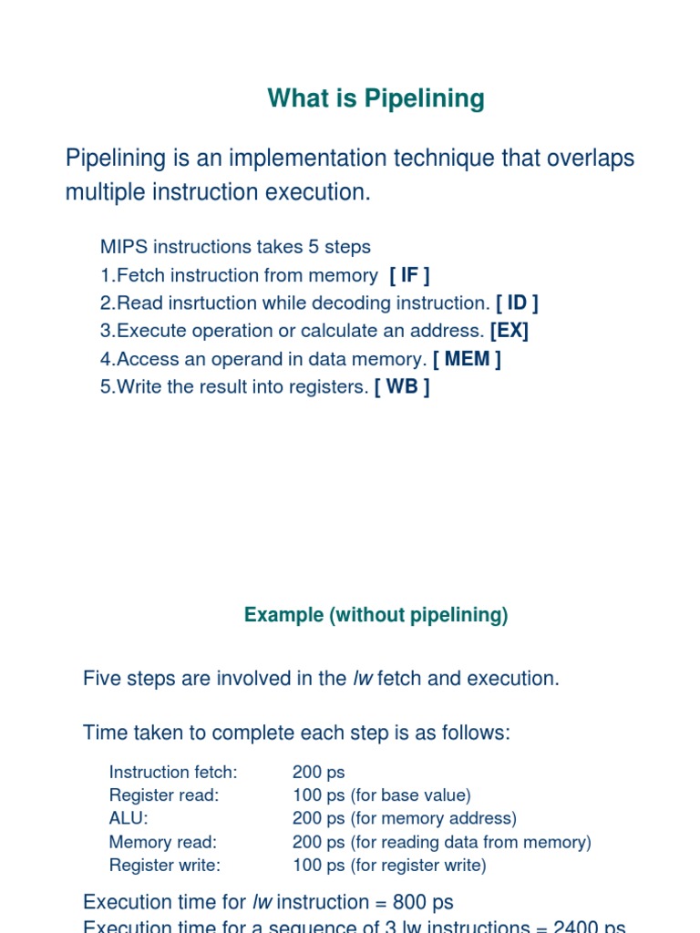 Understanding Pipelining in CPUs | PDF