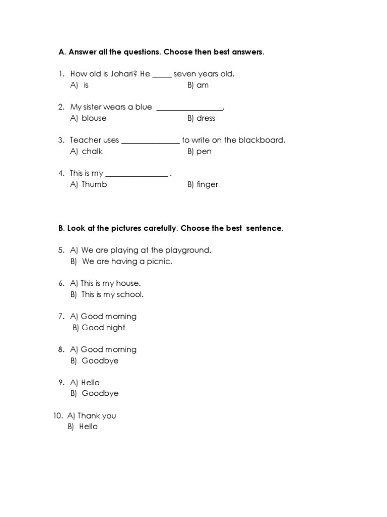 Answer All The Questions | PDF | Teaching Methods & Materials