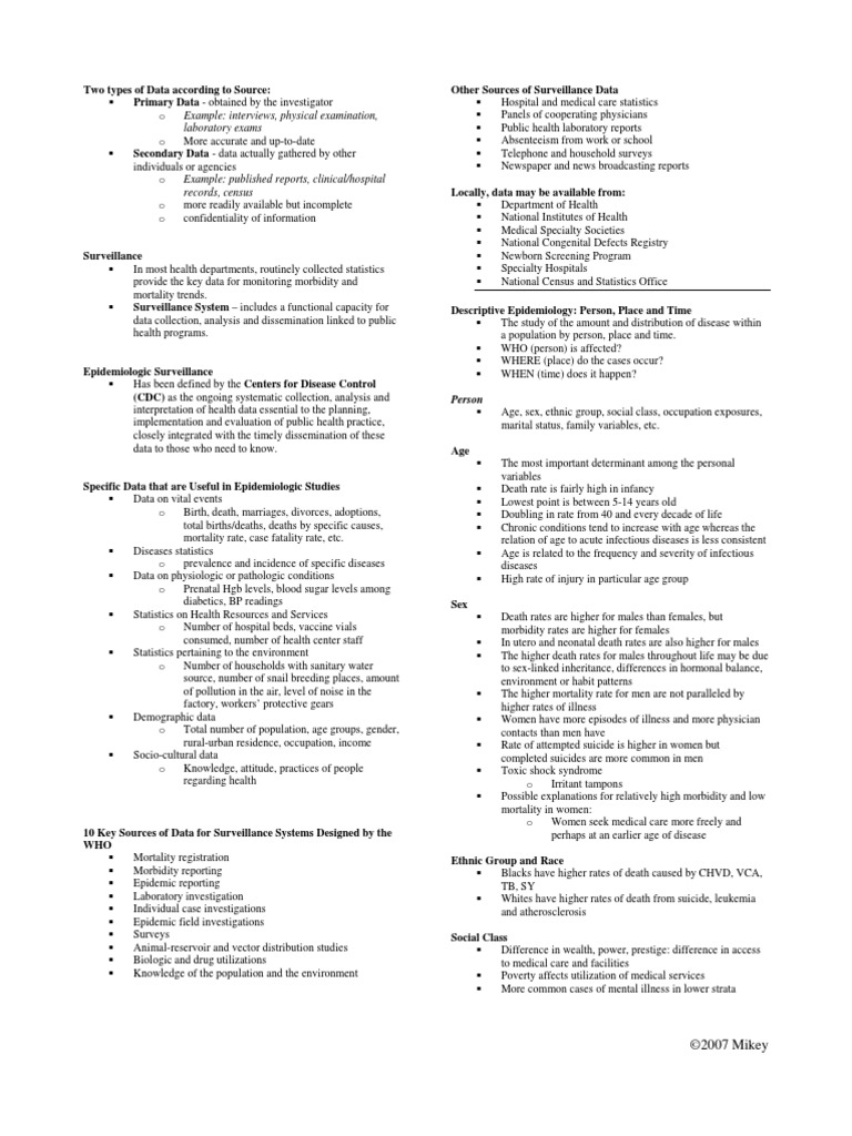 Basic Epidemiology Notes | PDF | Epidemiology | Public Health