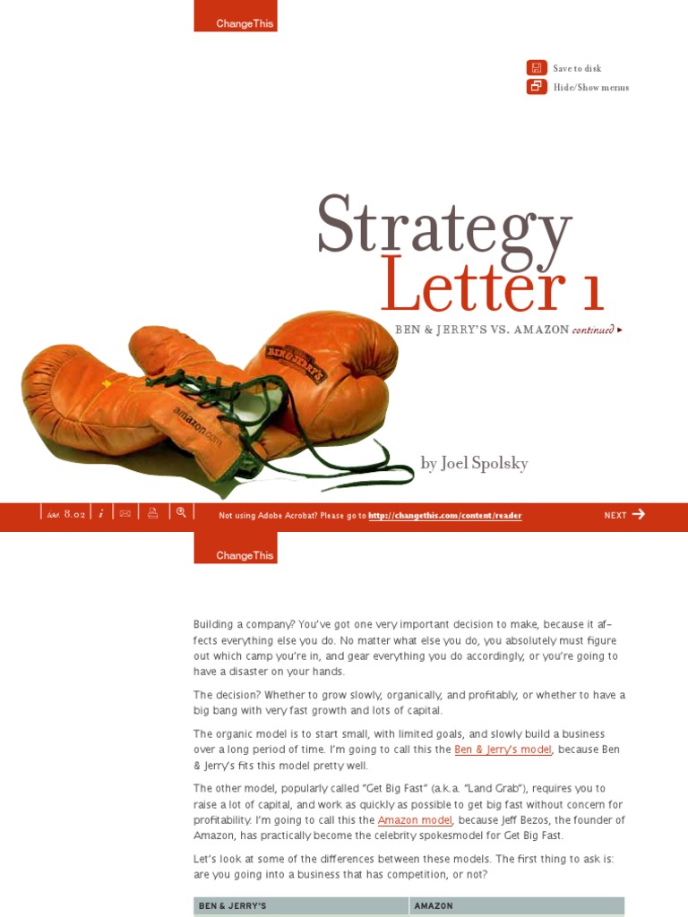 Strategy: Letter 1 | PDF | Creative Commons | Instant Messaging