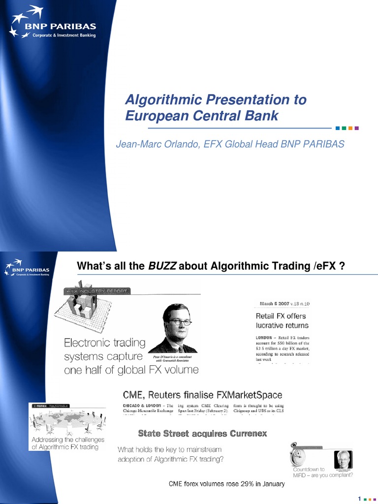 Algo Trading Presentation | PDF | Algorithmic Trading | Artificial ...