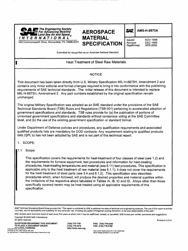 Standard Sae Ams h 6875a[1]