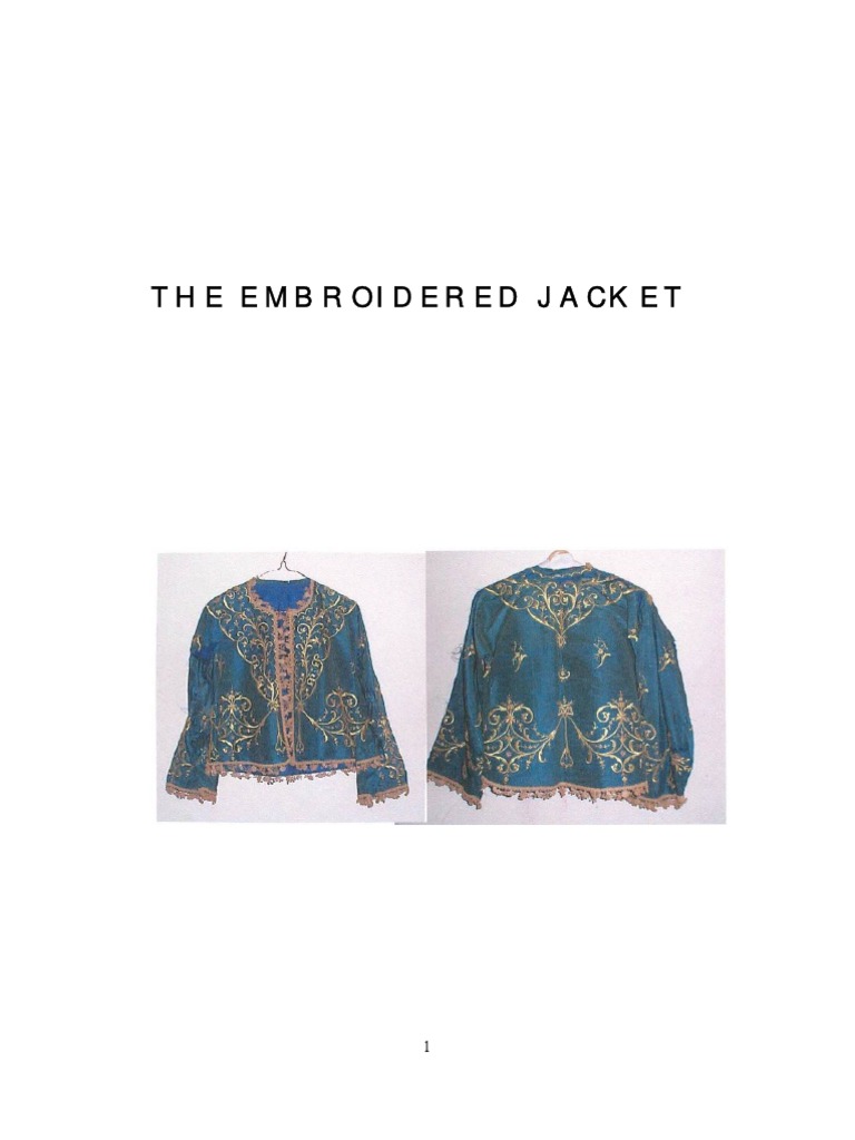 Embroidered Jacket | PDF | Embroidery | Clothing
