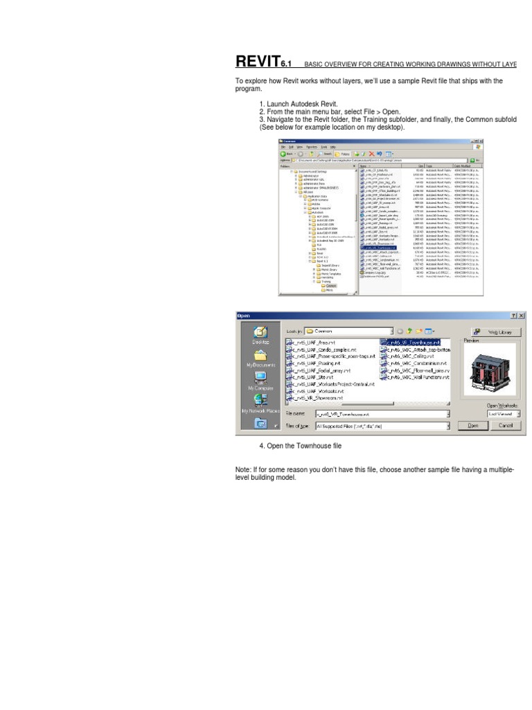 Revit: Basic Overview For Creating Working Drawings Without Layers ...