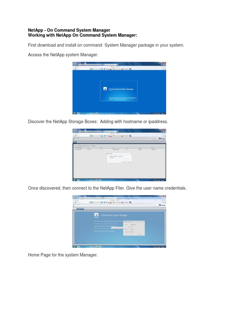 NetApp OnCommand System Manager Guide | PDF | Teaching Methods & Materials | Computers