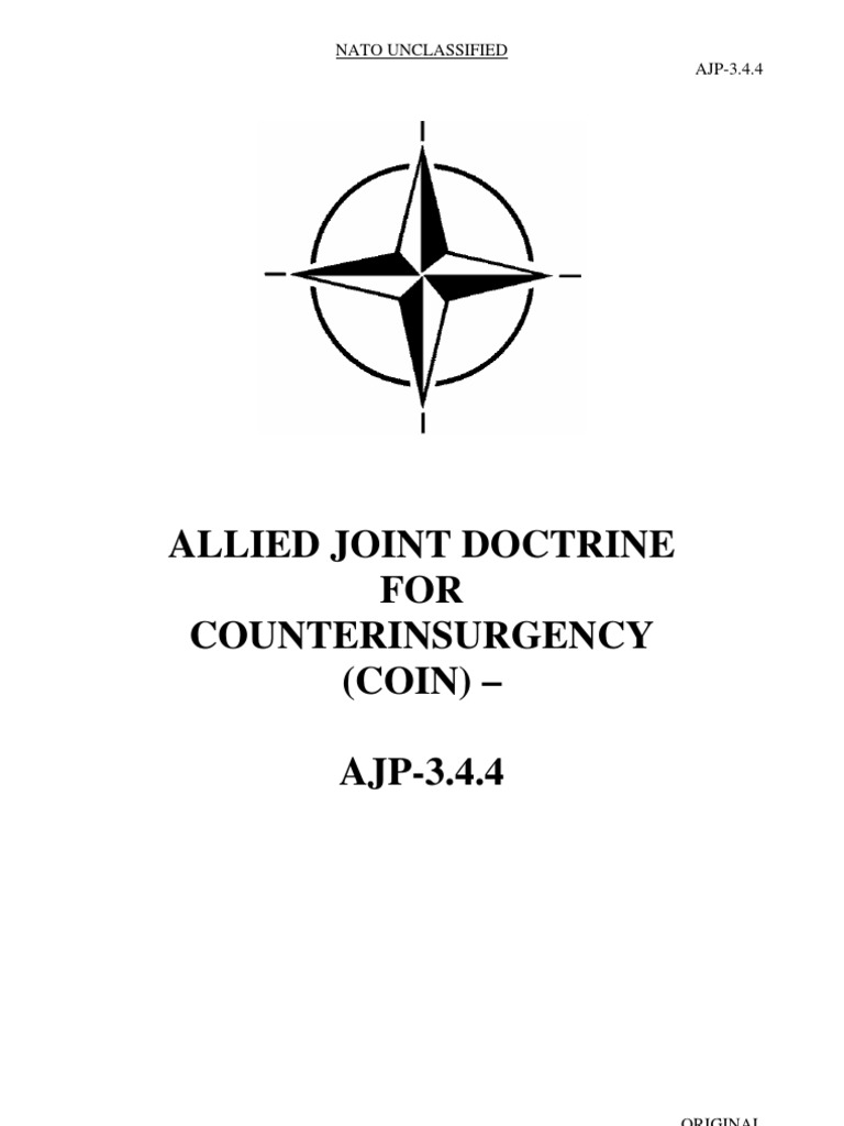 AJP-3-4-4 NATO Doctrine For Counterinsurgency | PDF