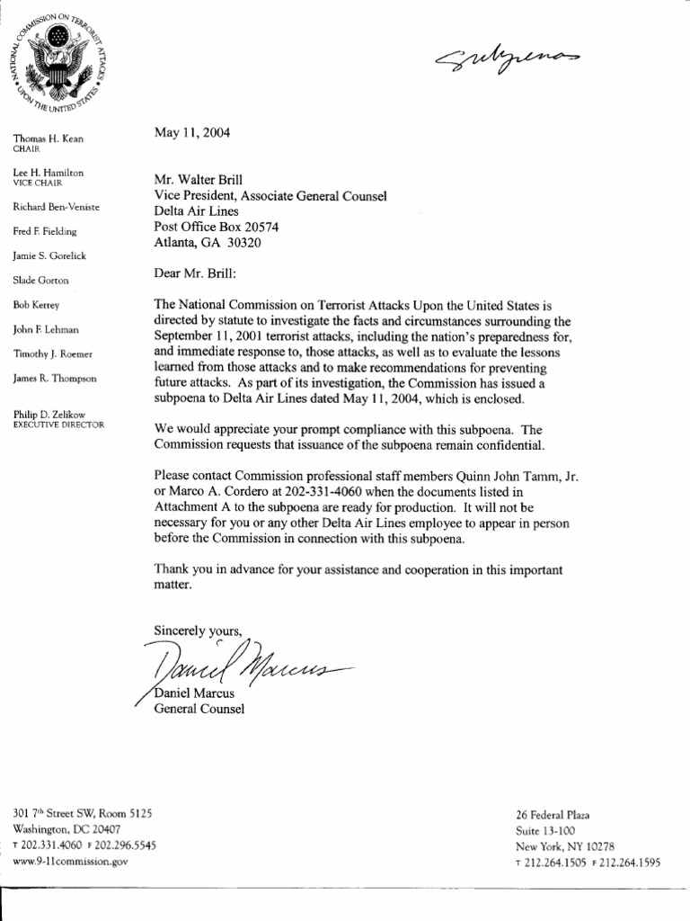 DM B7 Subpoenas FDR - Entire Contents - Subpoena Cover Letters and ...