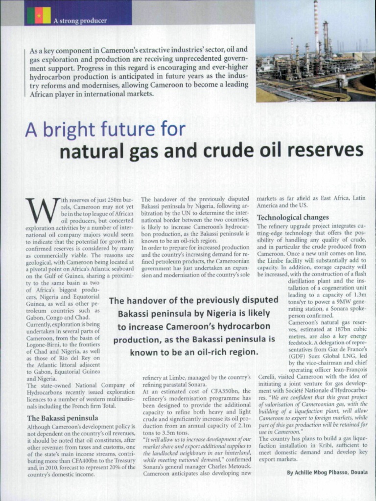 Natural Gas and Crude Oil Reserves: A Bright Future For | PDF ...