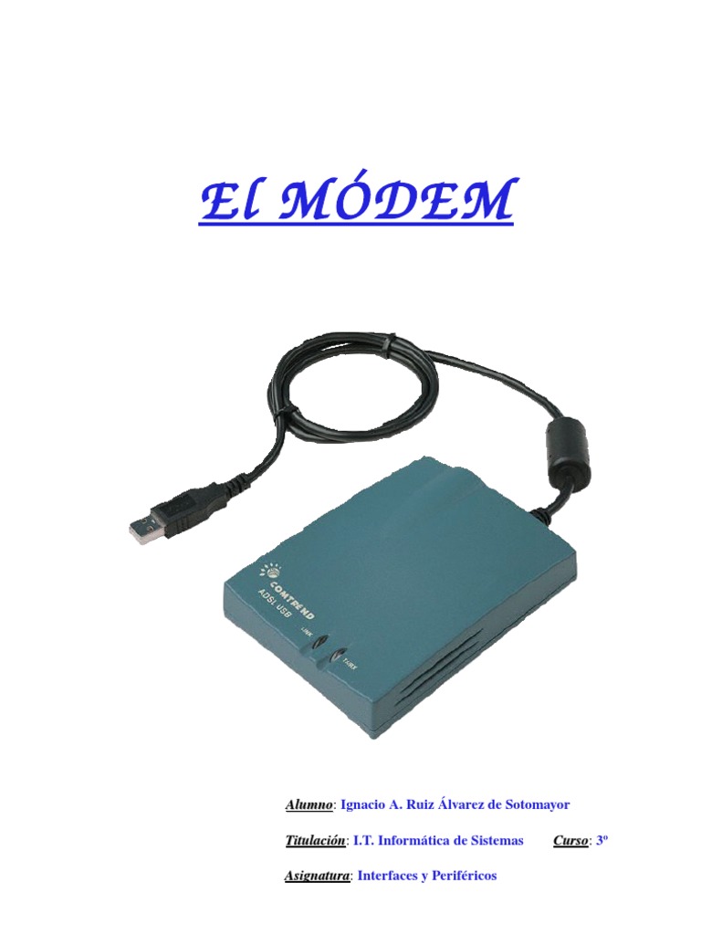 Historia y Funcionamiento del Módem | PDF | Módem | Terminal de computadora