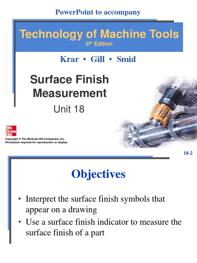 Unit18 Surface Finish Measurement | PDF | Surface Roughness | Metalworking