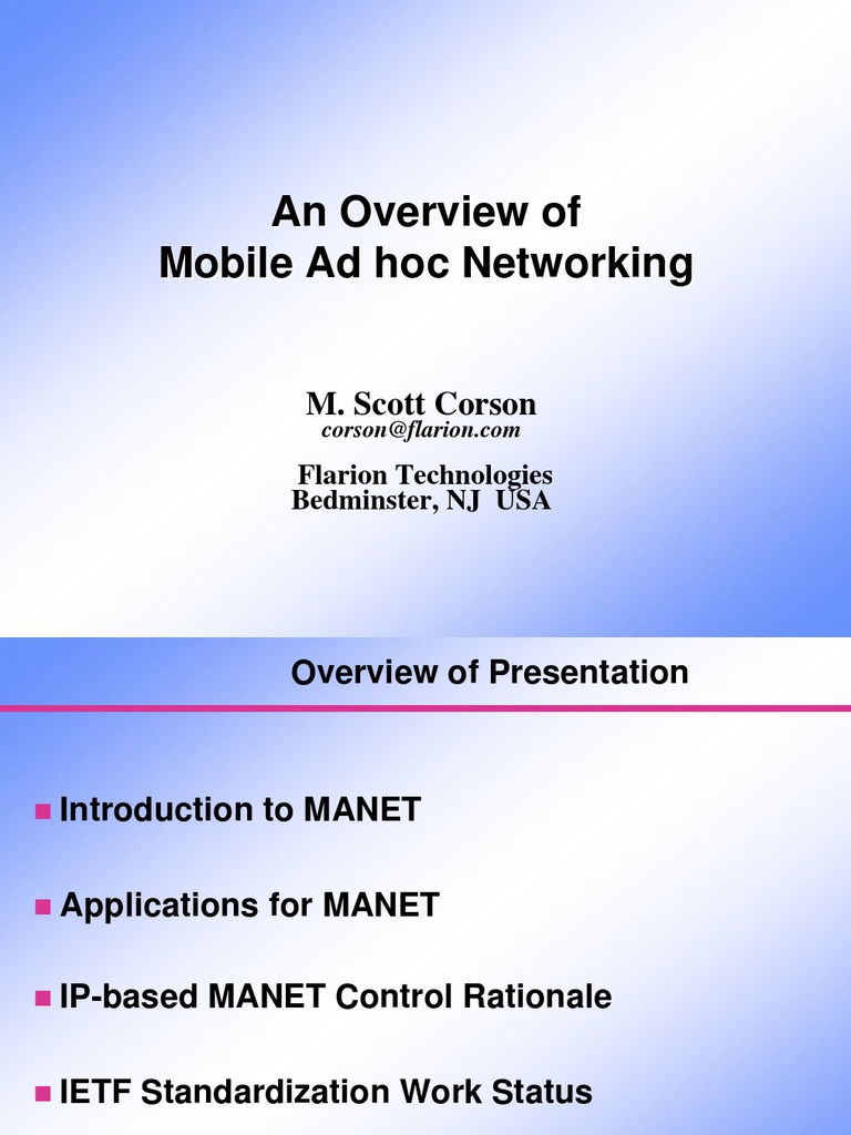 Ad Hoc Networking | PDF | Wireless Lan | Wireless Ad Hoc Network
