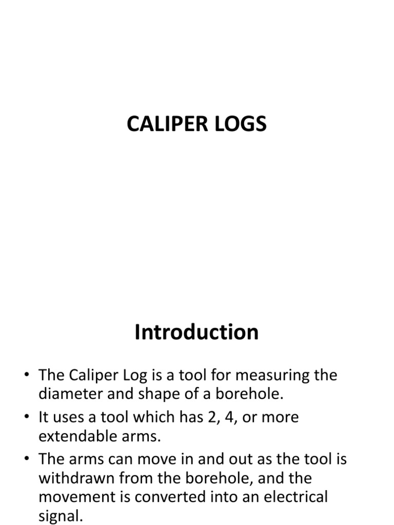 6 Caliper Logs | PDF | Nature
