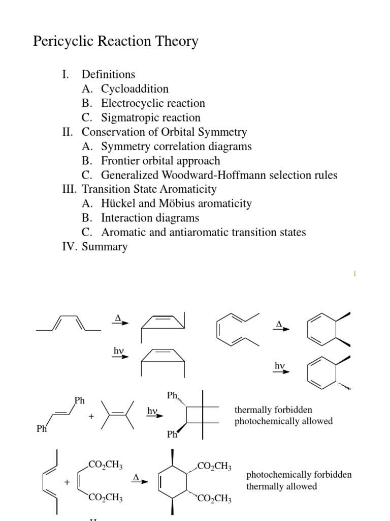Pericyclic Reactions | Organic Reactions | Unit Processes
