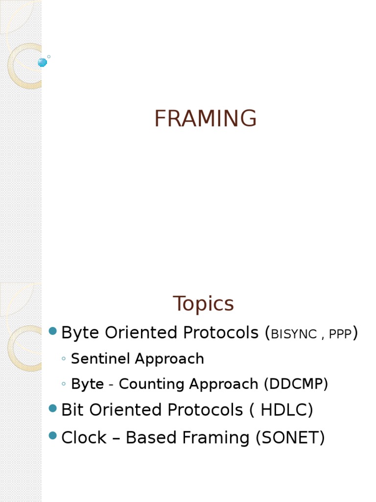 Computer Networks Framing Concepts | PDF