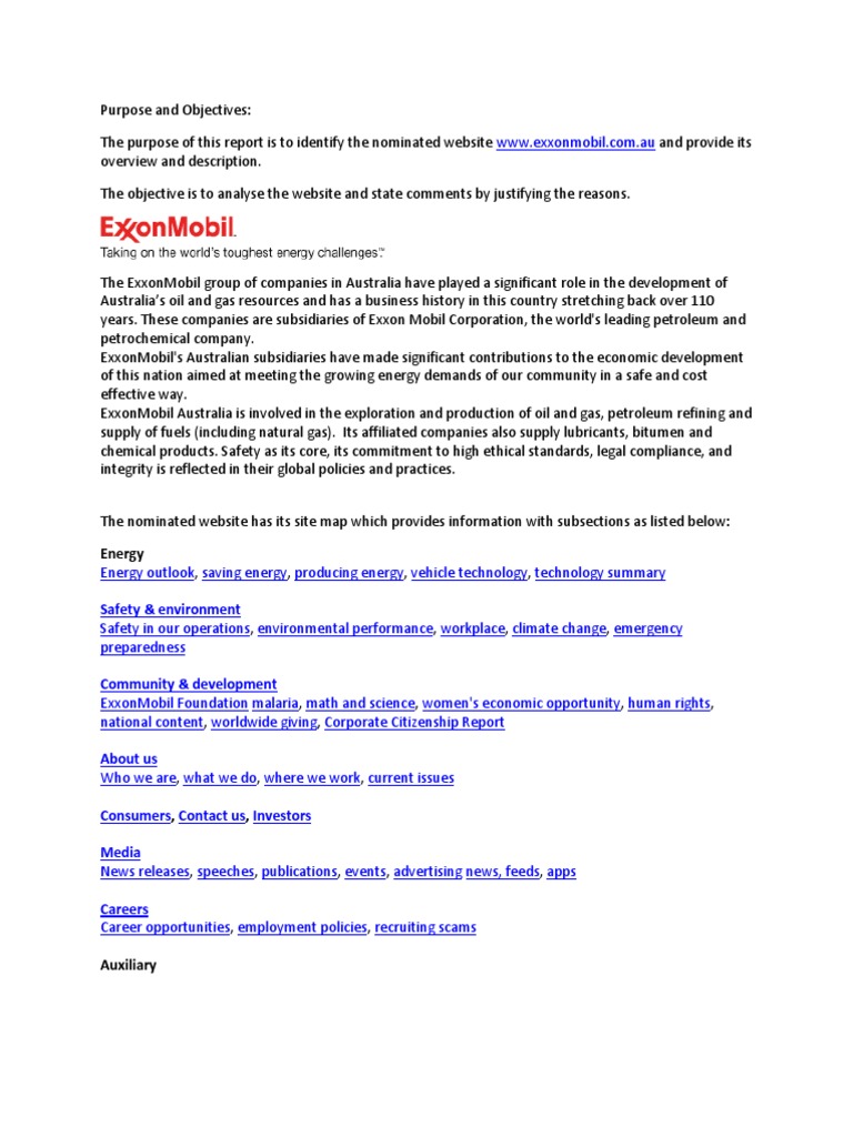 Exxon Mobile Case Study | PDF | Exxon Mobil | Human–Computer Interaction