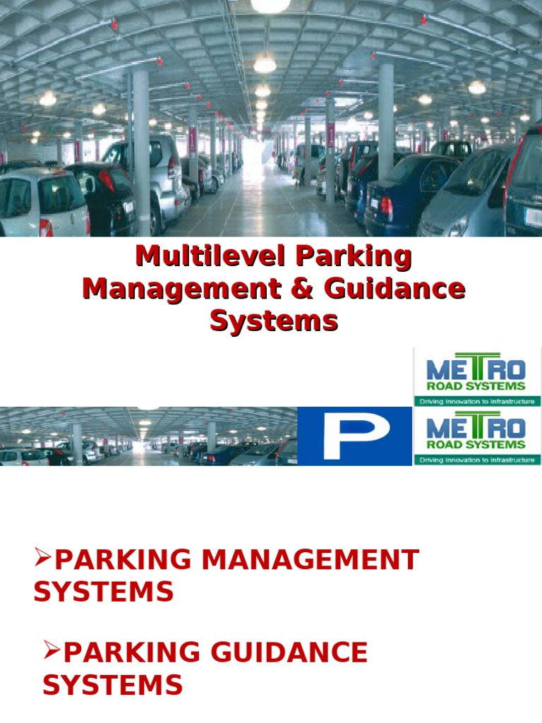 Multilevel Parking Management & Guidance Systems PARKING MANAGEMENT ...