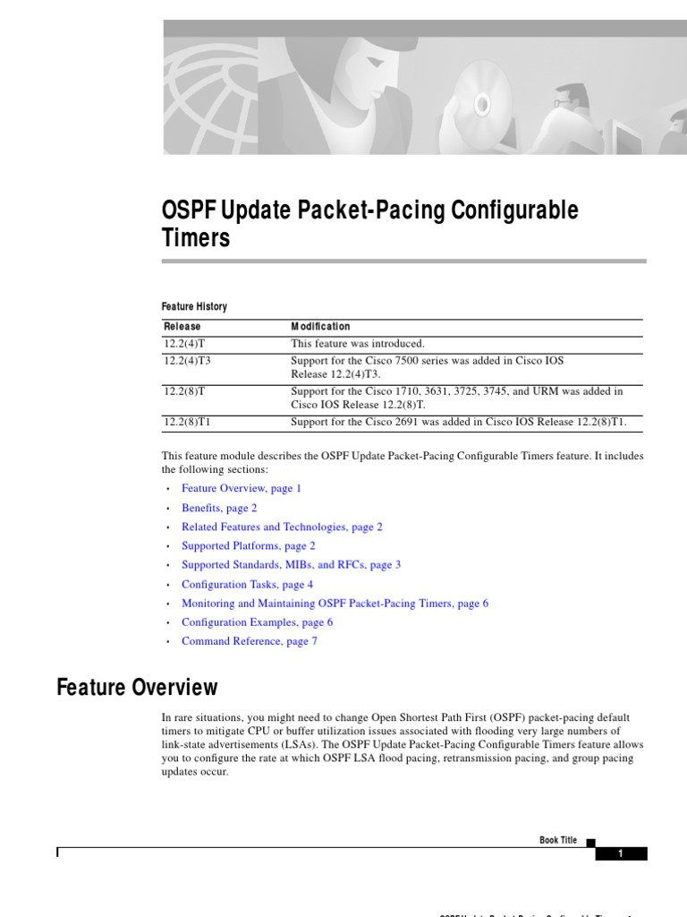 OSPF Update Packet-Pacing Configurable Timers PDF | PDF | Router ...