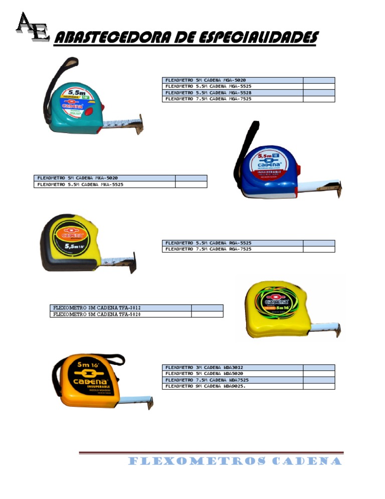 073 Flexometro Cadena PDF | PDF