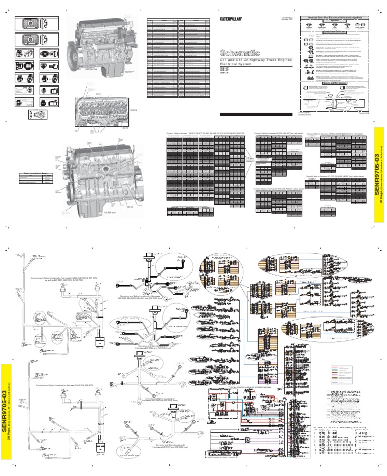 Diagrama Electrico Del Motor C11 - C13 CATERPILLAR | PDF | Electrical ...