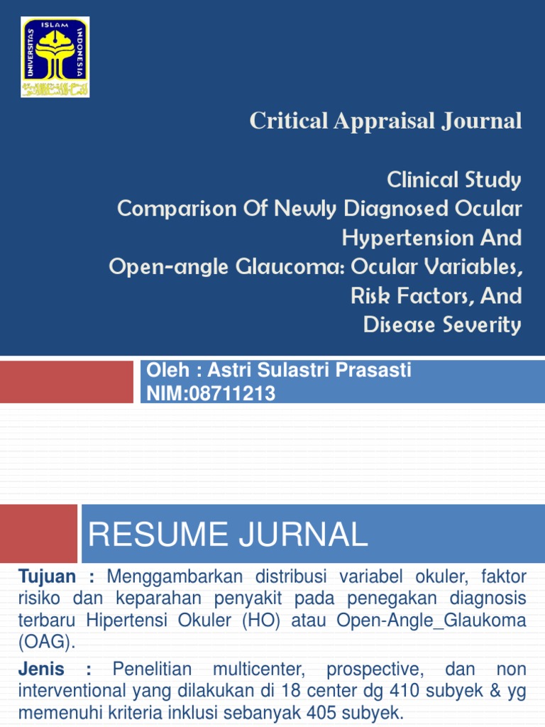 Critical Appraisal Journal Mata | PDF