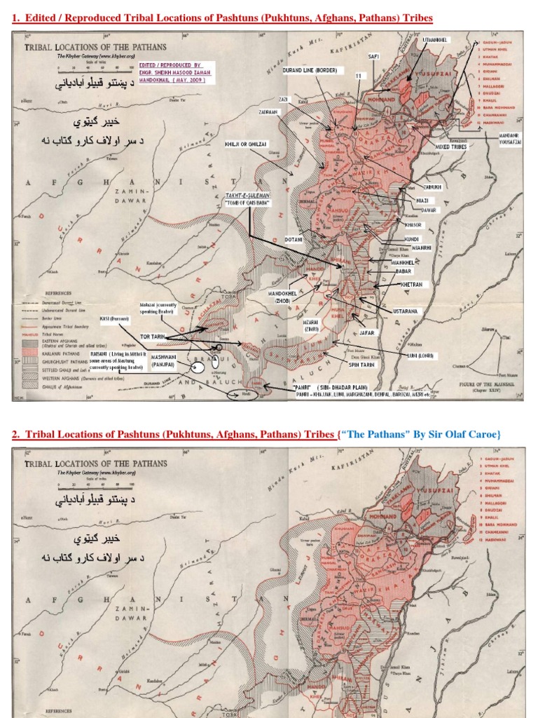 Pashtun (Pukhtun) Tribal Locations | PDF