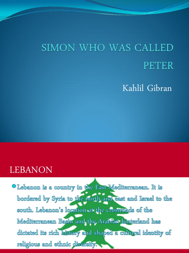 Simon Who Was Called Peter