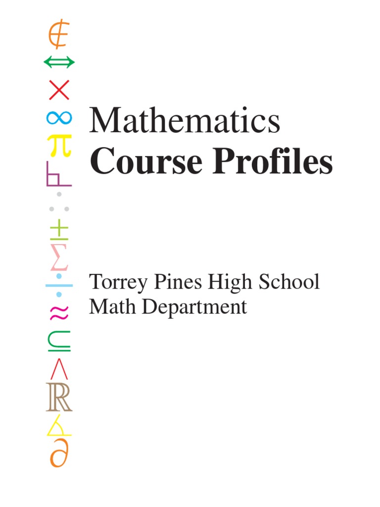 Mathematics: Course Profiles | PDF | Trigonometric Functions | Equations