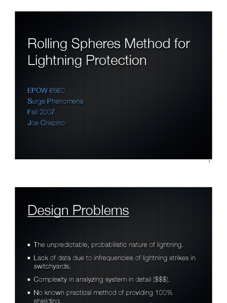 Rolling Sphere LP SF PDF | PDF | Electrical Substation | Sphere