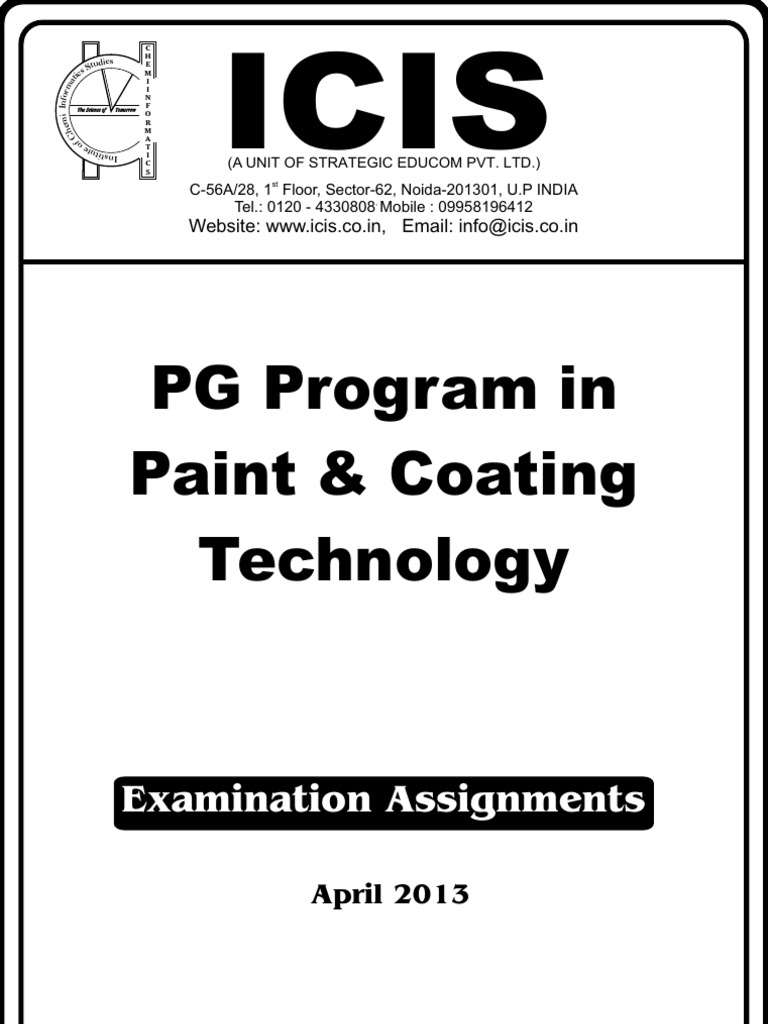 PG Program in Paint & Coating Tech | PDF | Paint | Databases