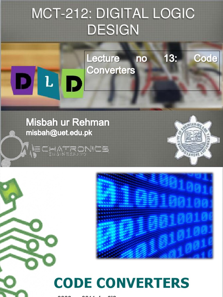 Mct-212: Digital Logic Design | Download Free PDF | Binary Coded Decimal | Digital Electronics