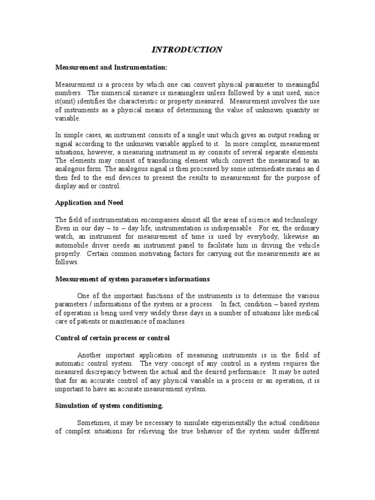 Functional Elements of Measurement System | PDF | Accuracy And ...