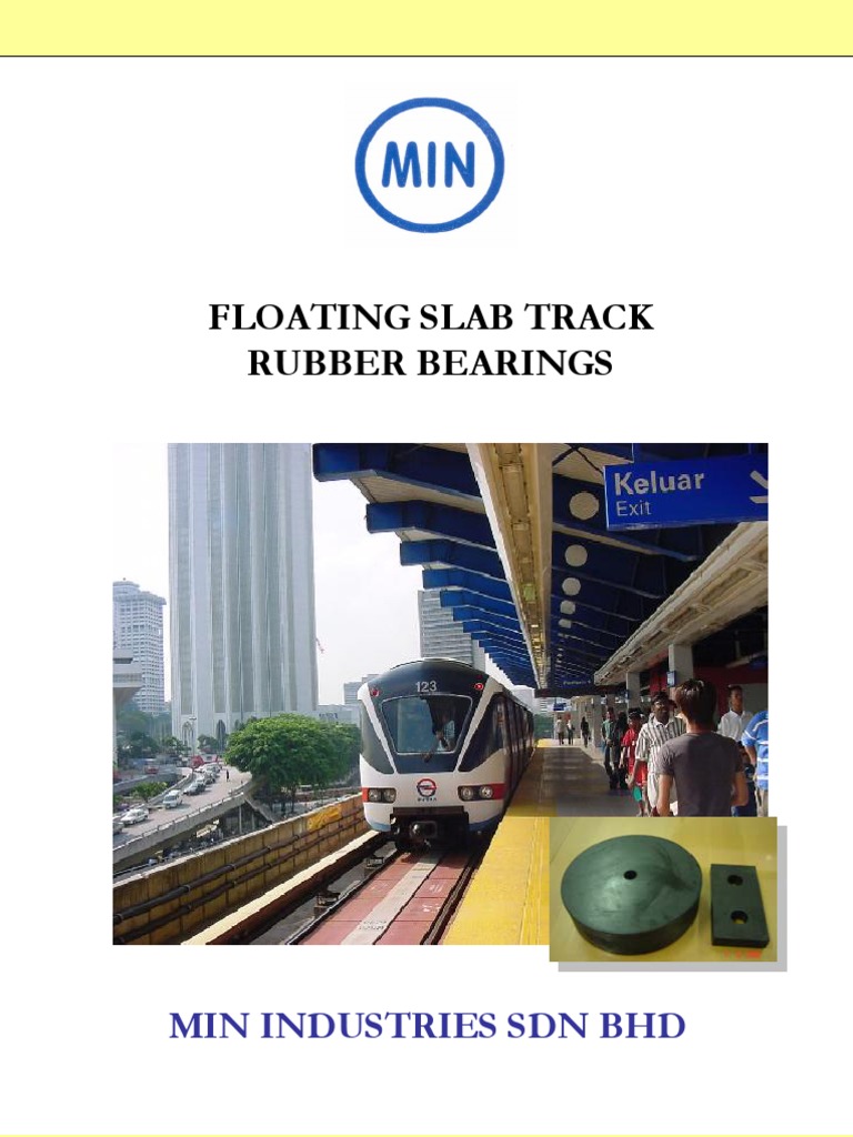 Floating Slab Track Rubber Bearings | PDF