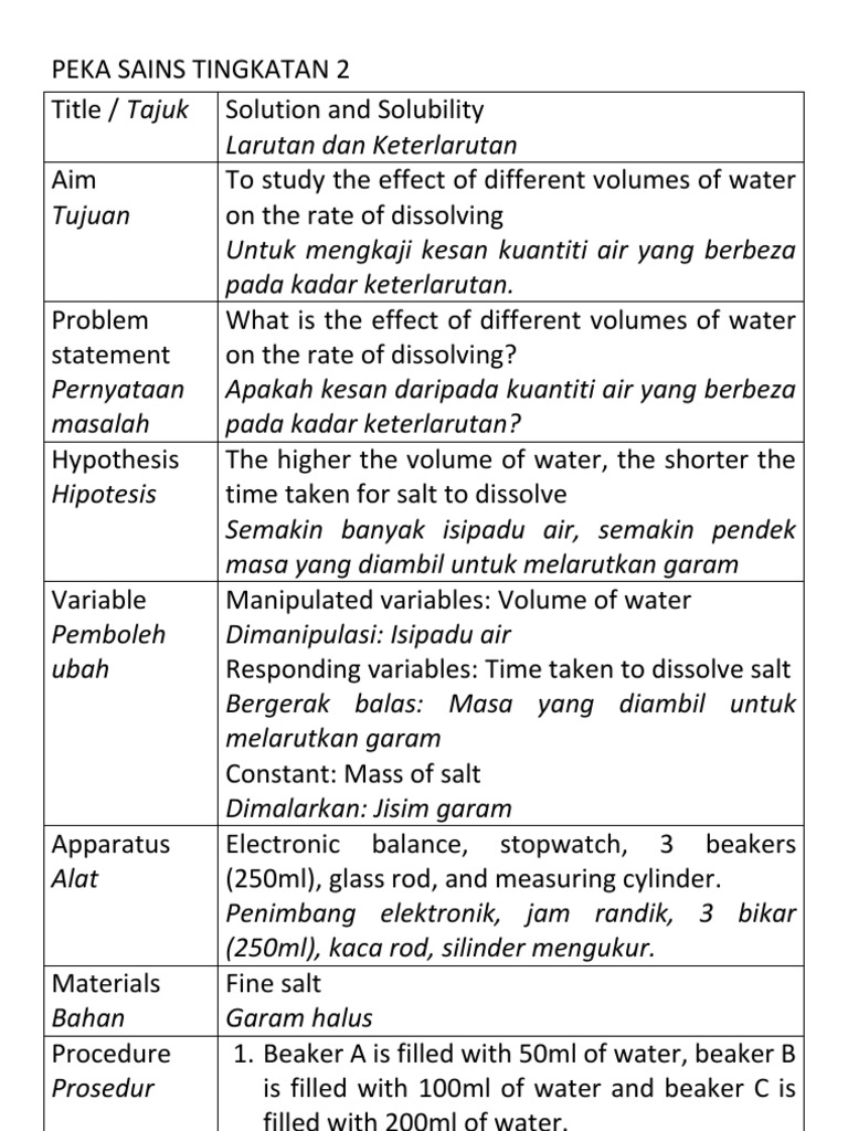 Peka Sains Tingkatan 2 - 2 | PDF