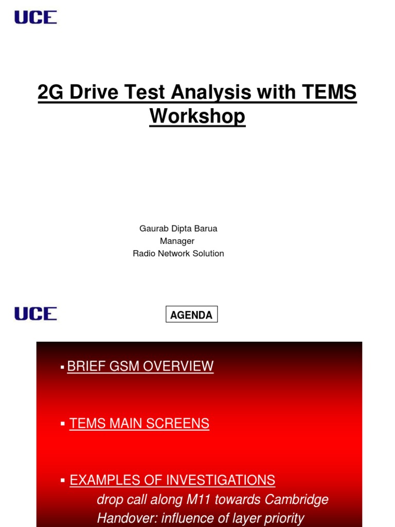 2G Drive Test Analysis With TEMS Workshop Mar2006 | PDF | Gsm ...