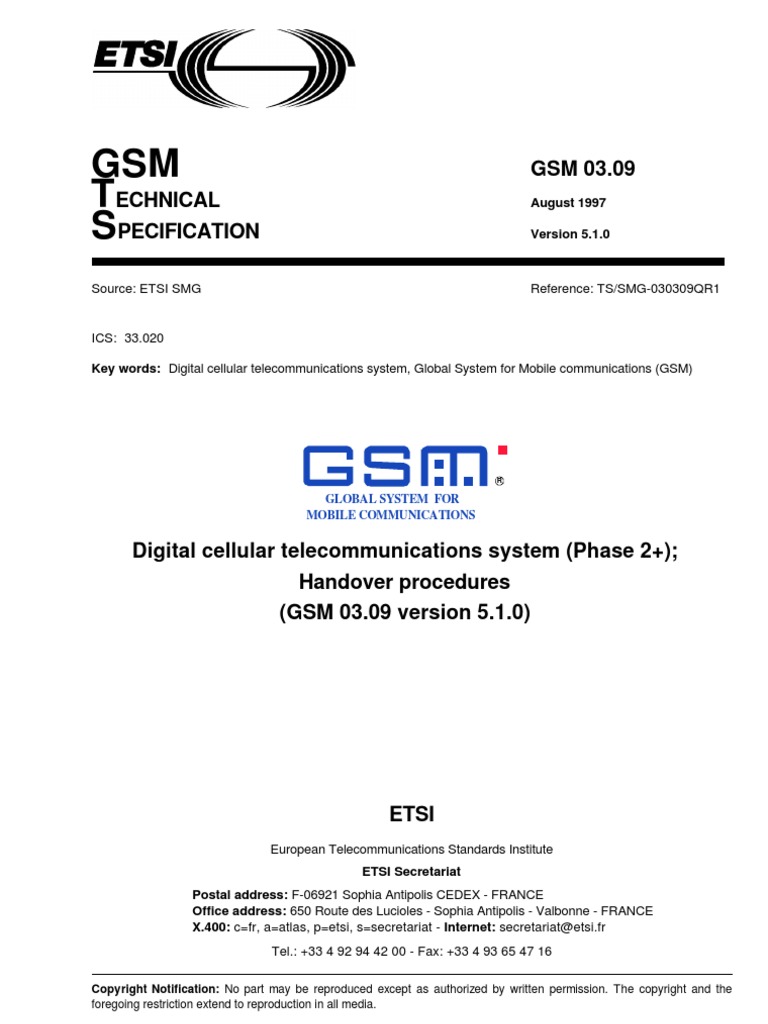 GSM T S | PDF