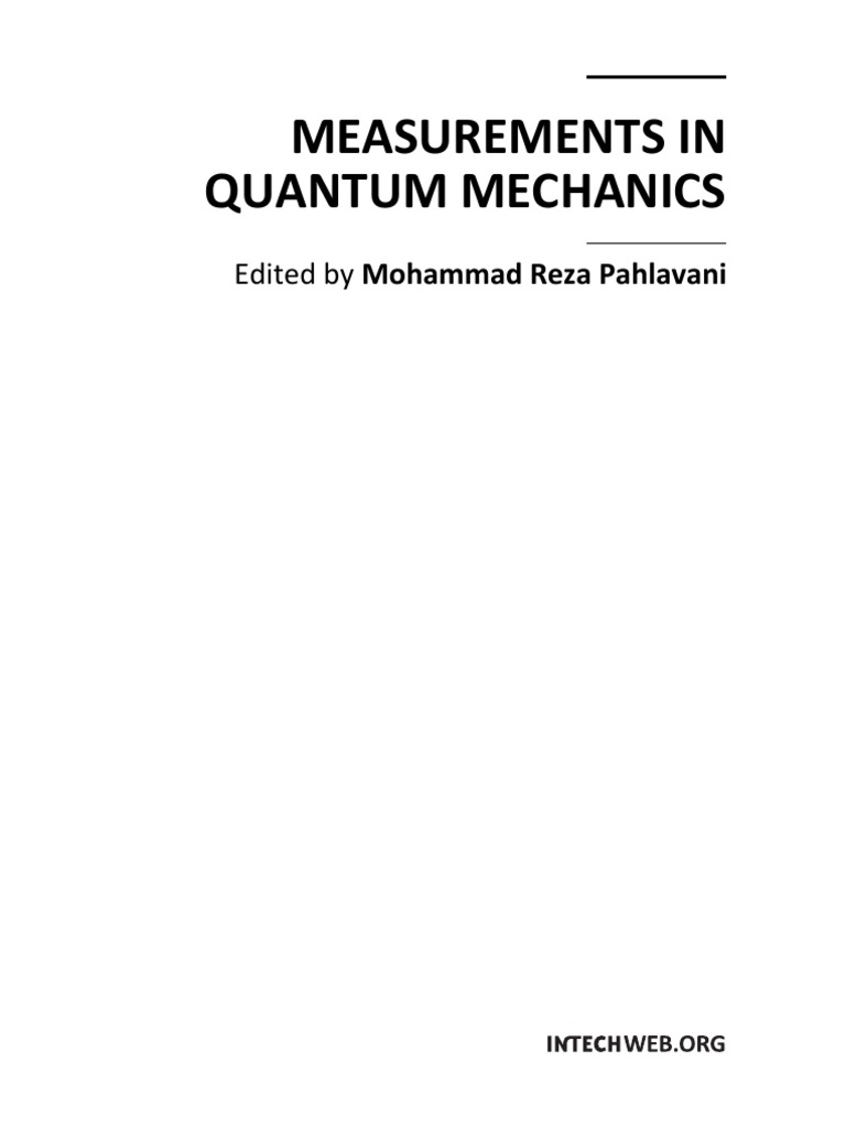 Measurements in Quantum Mechanics | PDF | Quantum Entanglement ...